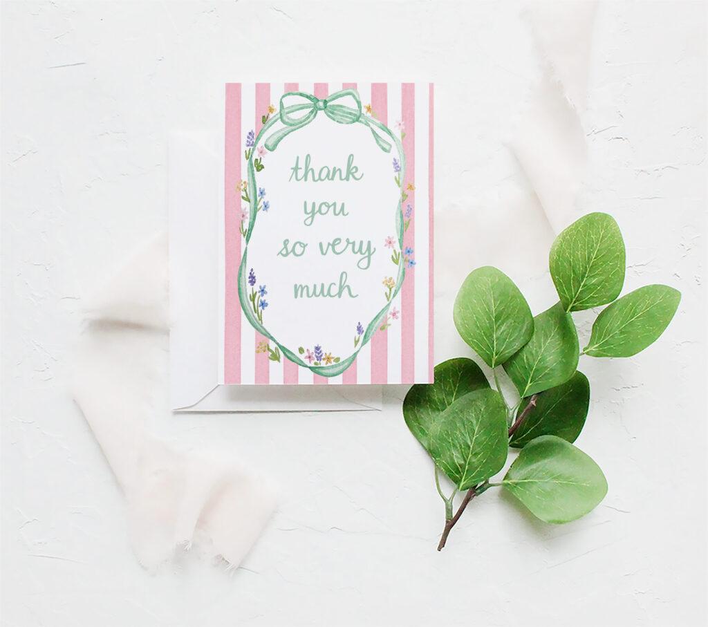Thank You So Very Much Card - White Clover Paper Co.