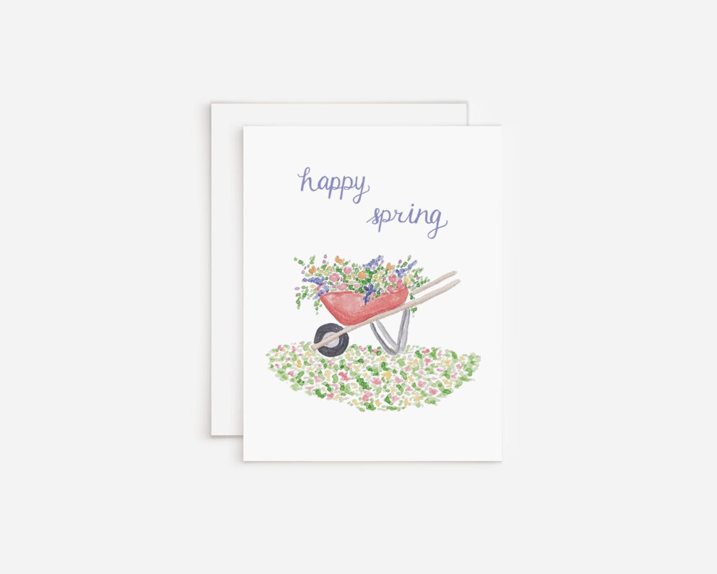 Happy Spring Floral Greeting Card - White Clover Paper Co.