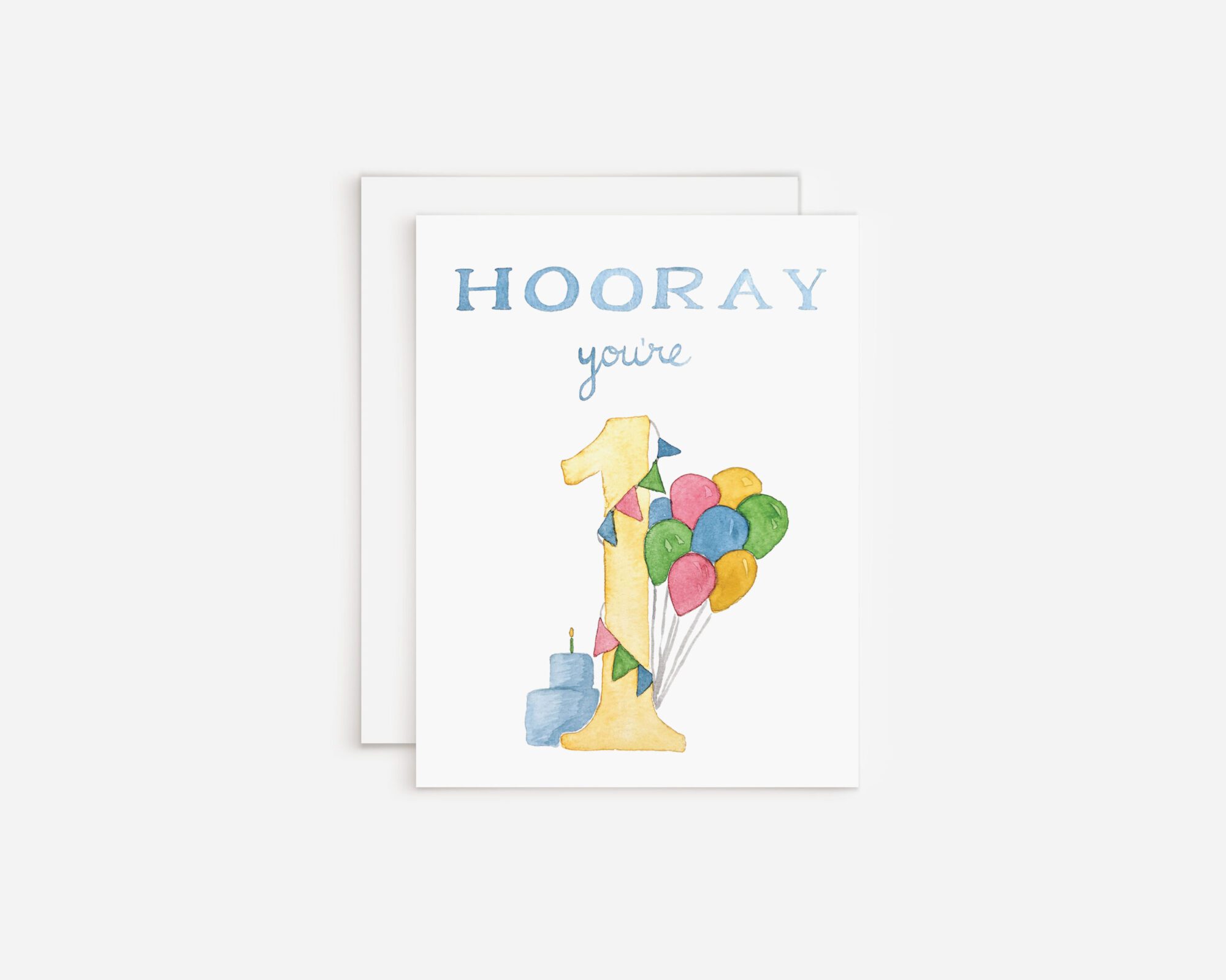 Hooray You're 1 First Birthday Card - White Clover Paper Co.