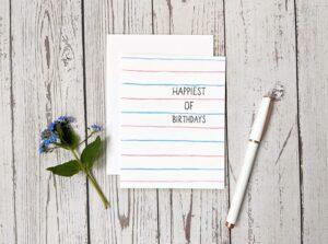 How To Sign Off A Birthday Card - White Clover Paper Co.