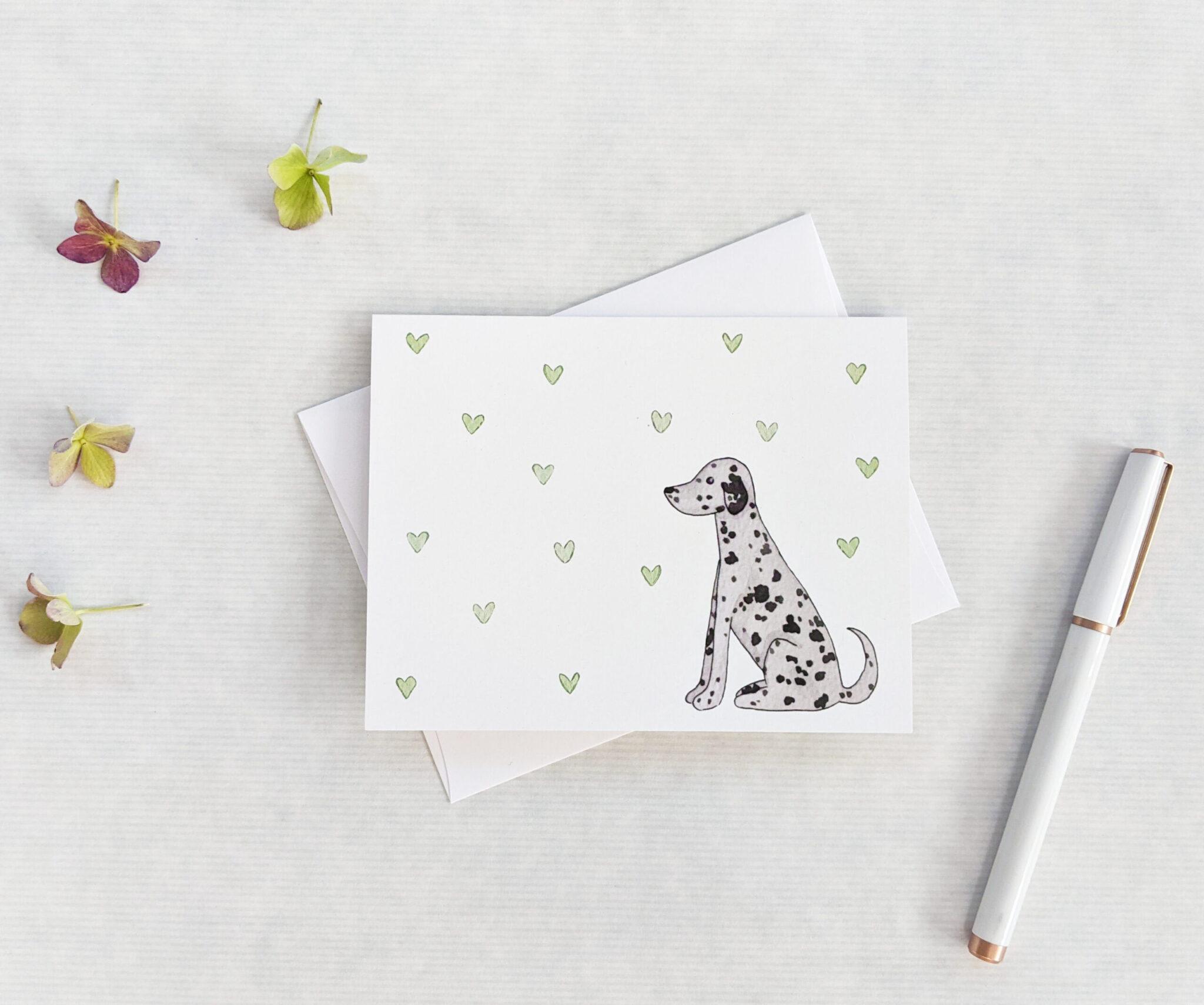 Dalmatian Greeting Card - White Clover Paper Co.