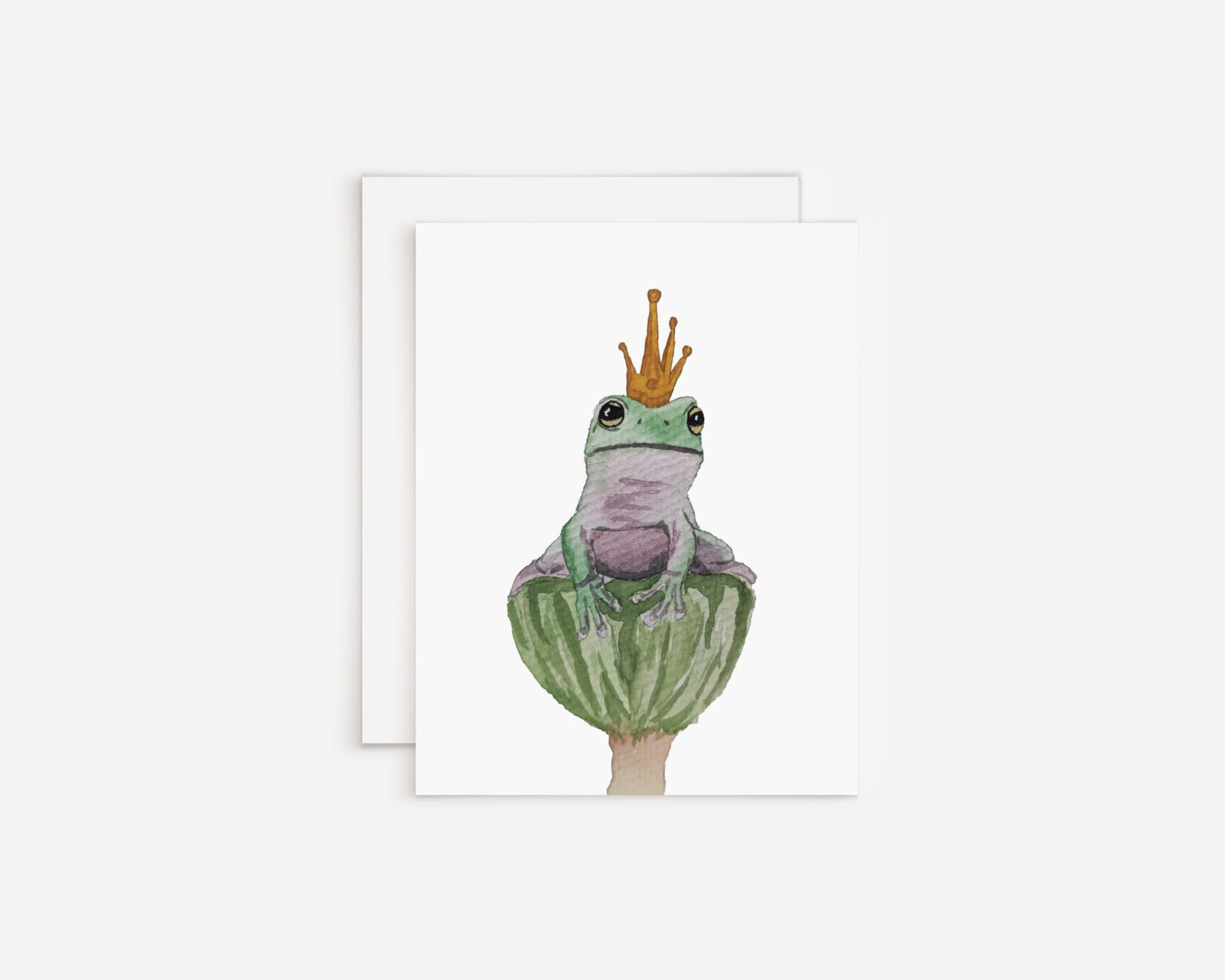 Frog Prince Greeting Card - White Clover Paper Co.