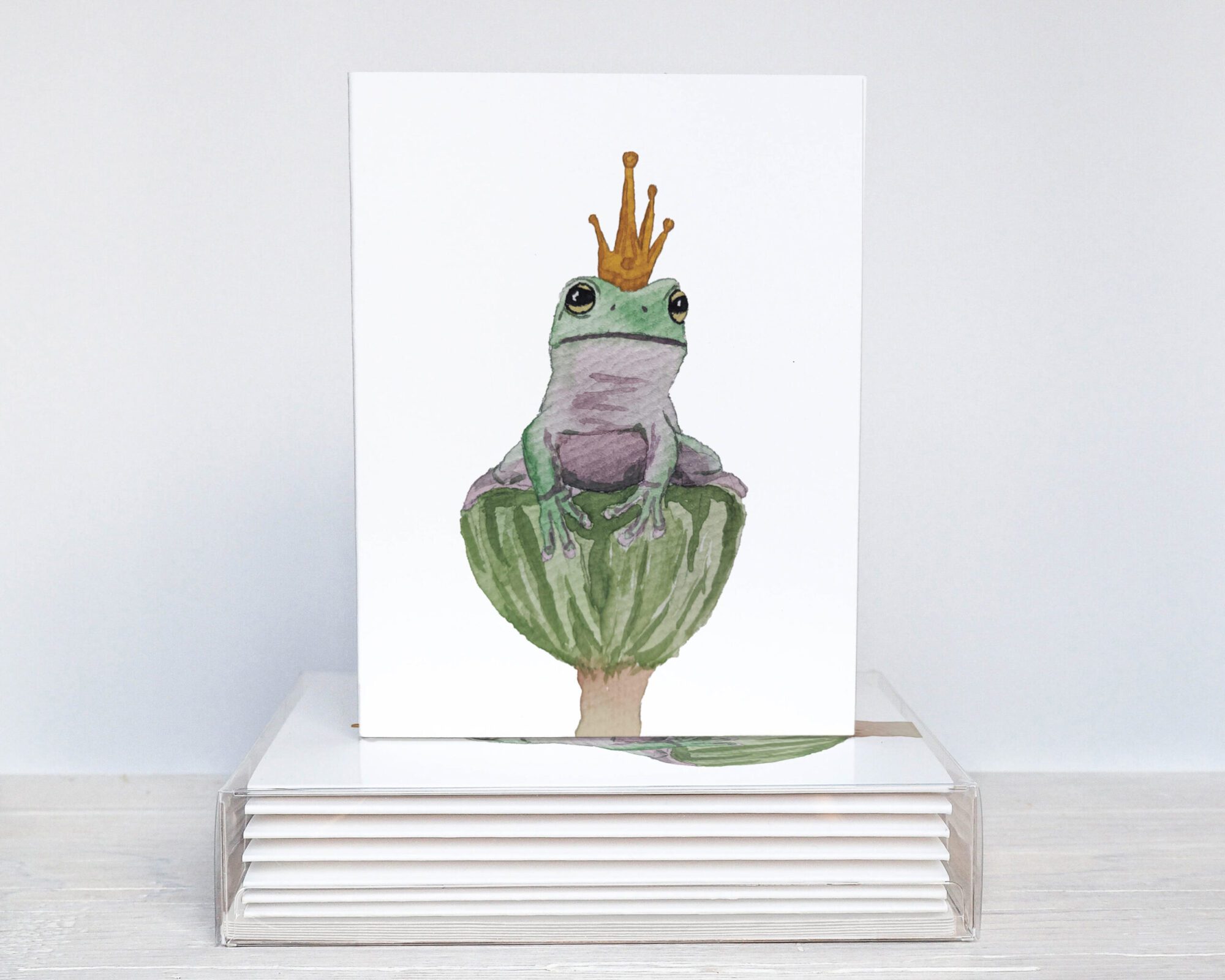 Frog Prince Greeting Card - White Clover Paper Co.